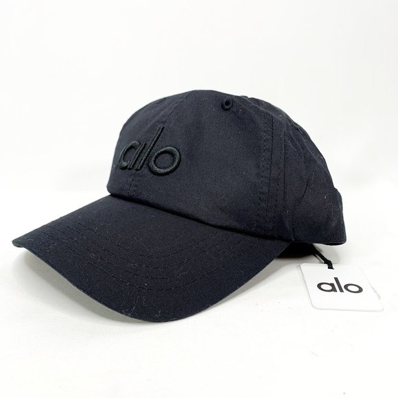 ALO Yoga | Accessories | Alo Yoga Black One Size Cap Hook And Loop Nwt ...